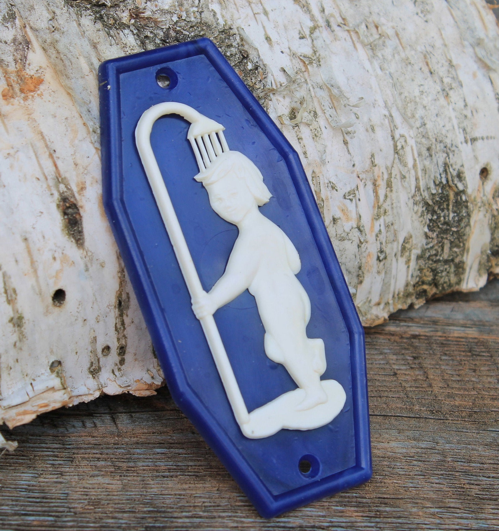 Vintage Restroom Sign Soviet Bathroom Door Sign Blue Plate | Etsy