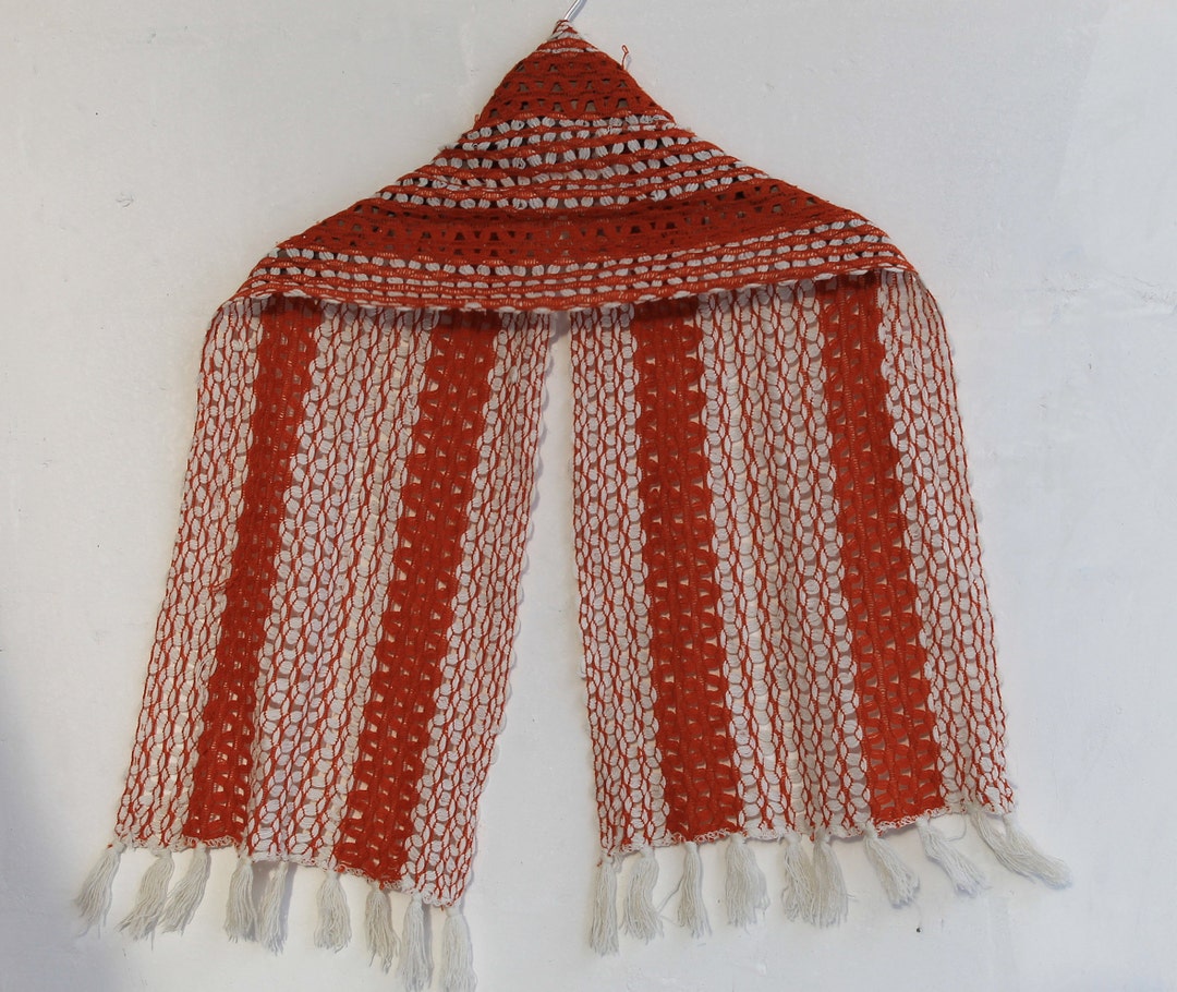 Shawl Burnt Orange, Scarf Ussr, Vintage Orange Neckerchief, Old ...