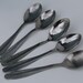 Set 5 Russian Flatware, Soviet Spoons, Stainless Steel Spoonfuls, Metal ...
