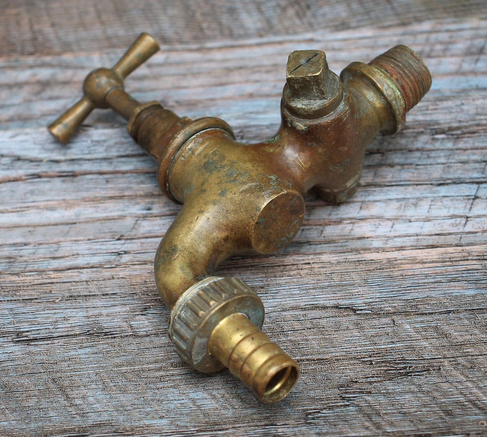 Antique Brass Tap Vintage Brass Faucet For Retro Decor Brass Etsy