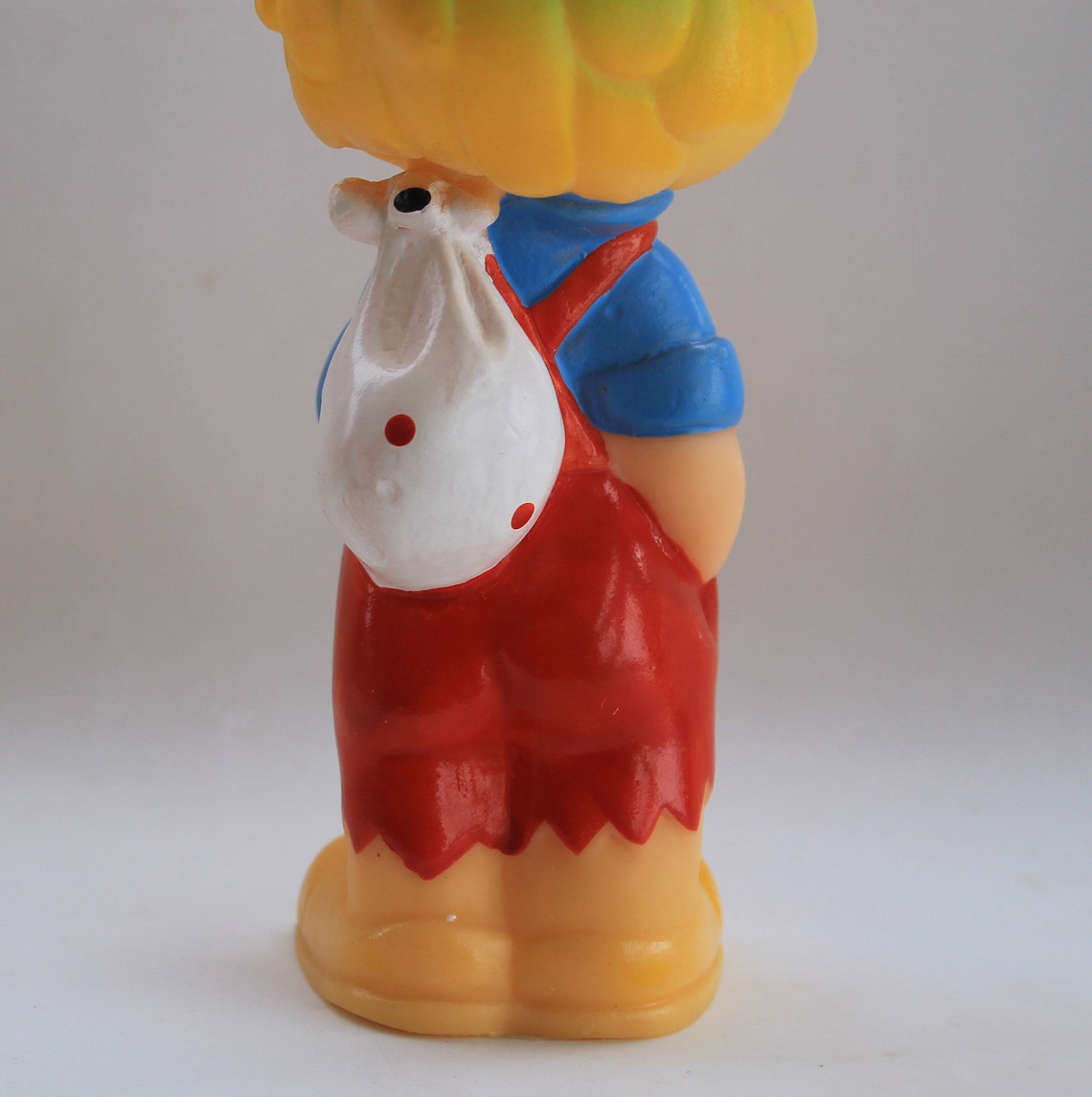 Rubber toy chipollino toy for baby shower gift vintage toys | Etsy