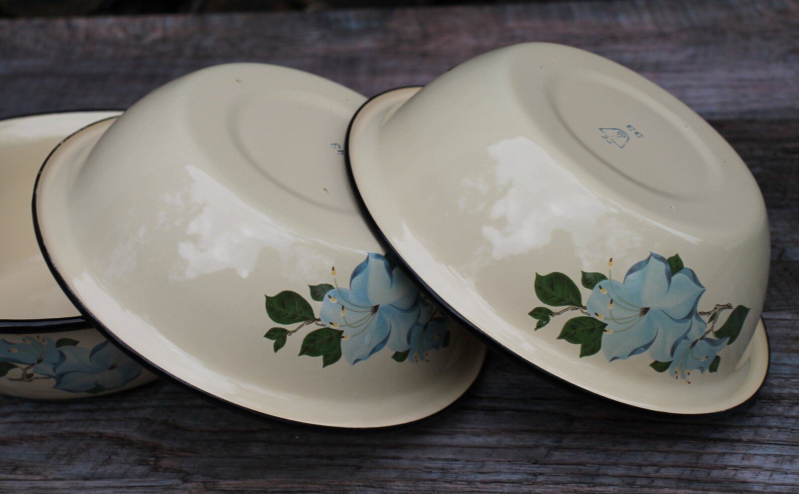 NEW Soviet Enamelware Enamel Plate Fruit Bowl Retro Dish - Etsy