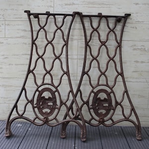 Vintage Singer Sewing Machine Legs, Industrial Decor Table Legs - Etsy