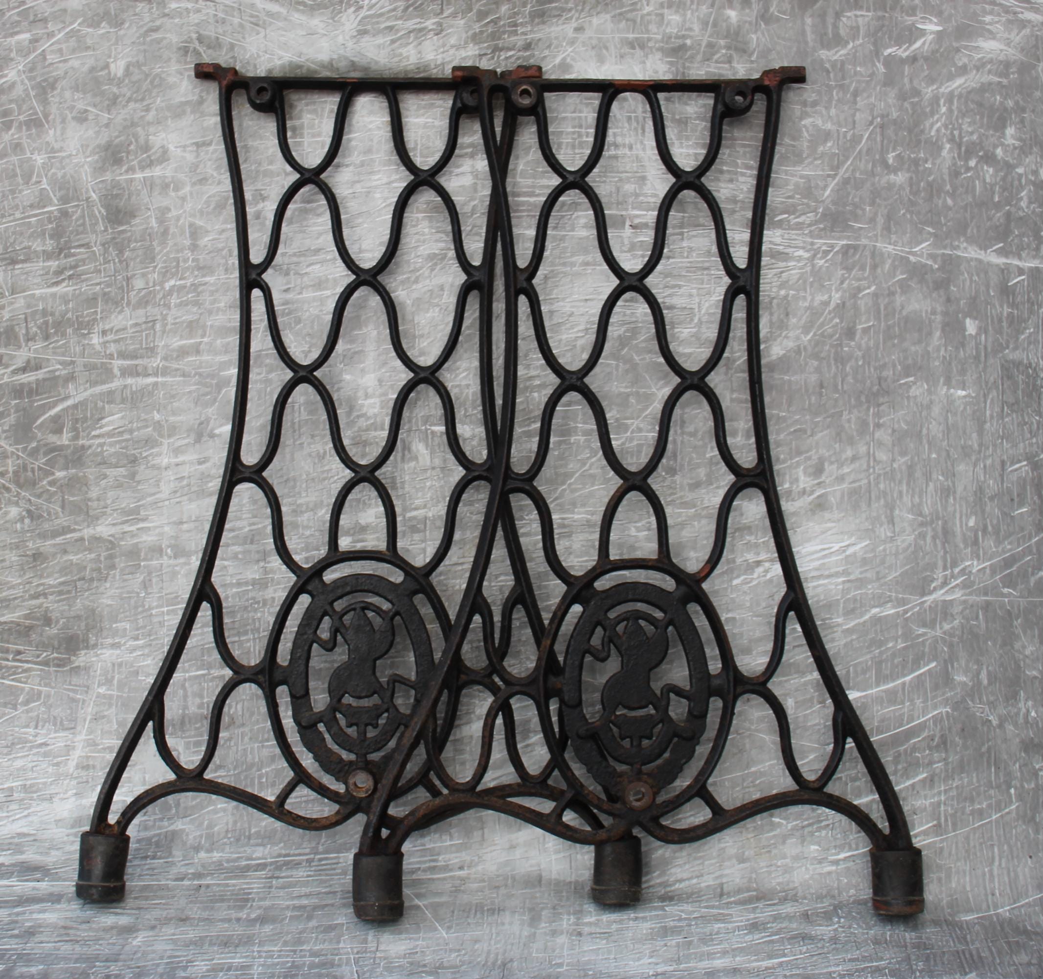 Metal Table Legs, Vintage Metal Legs, Singer Sewing Machine, Antique ...