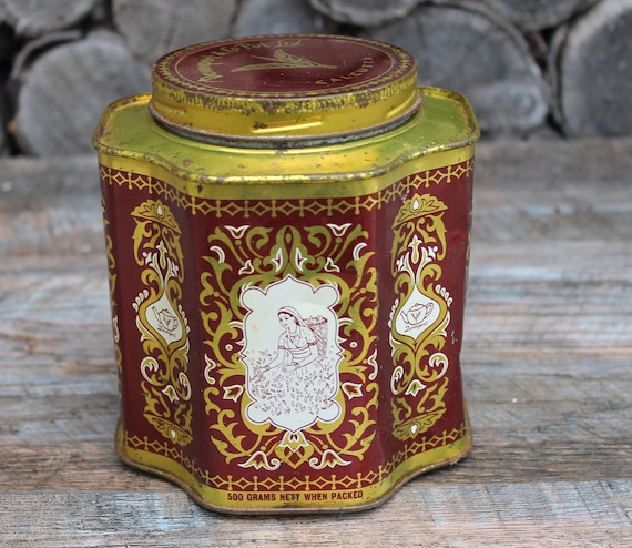 Vintage Tea Jar Vintage Canister for Rustic Farmhouse Decor | Etsy