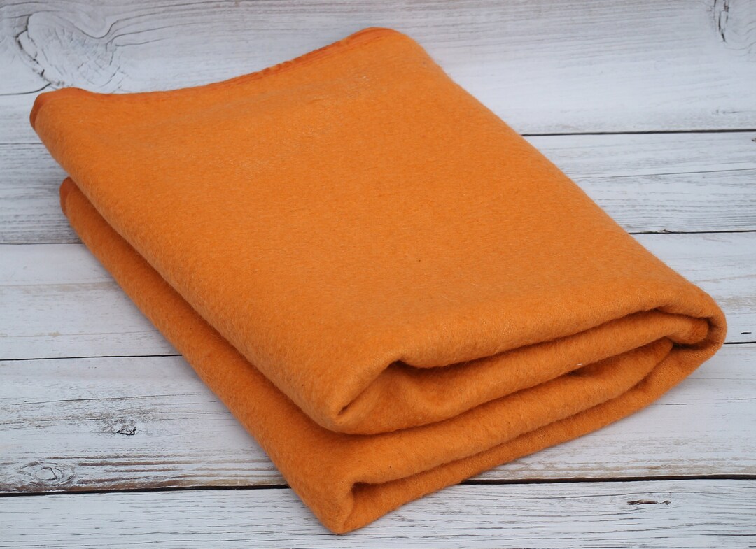Wool Blanket, Vintage Soviet Heavy Brown Blanket, Retro Russian Woolen ...