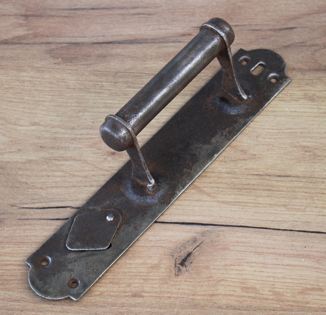 Barn Rusty Door Handle, Antique Door Handle,front Door Handle,old Metal Bar Door Handle, Soviet ...