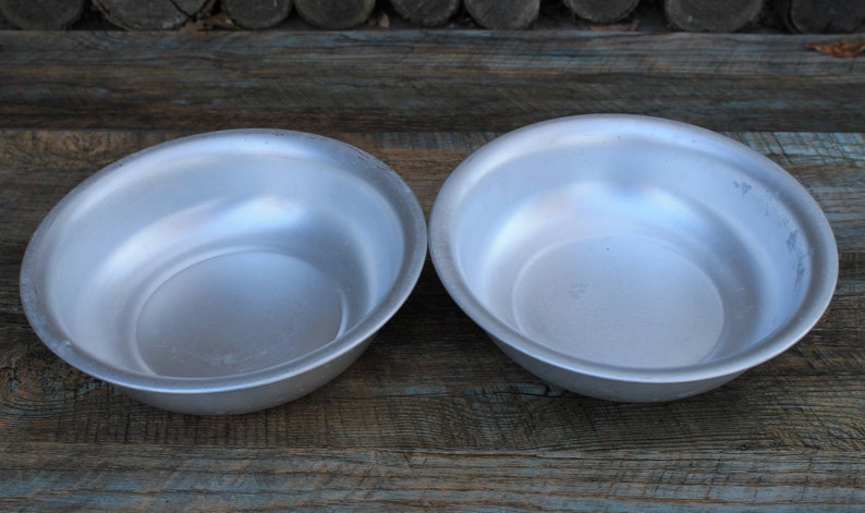Set 2 NEW Aluminum Basin Vintage Aluminum Bowls Antique - Etsy