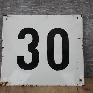 Vintage Metal House Number 30, USSR Made Sign - Etsy