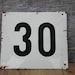 Vintage Metal House Number 30, USSR Made Sign - Etsy
