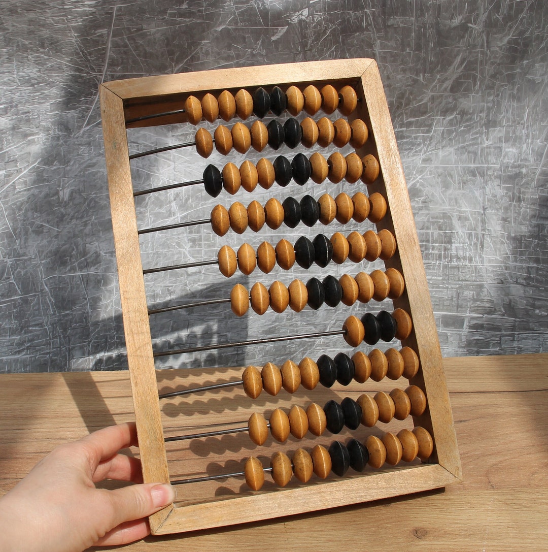 Wooden Abacus, Vintage Abacus for Accountant Gift, Retro Small Abacus ...