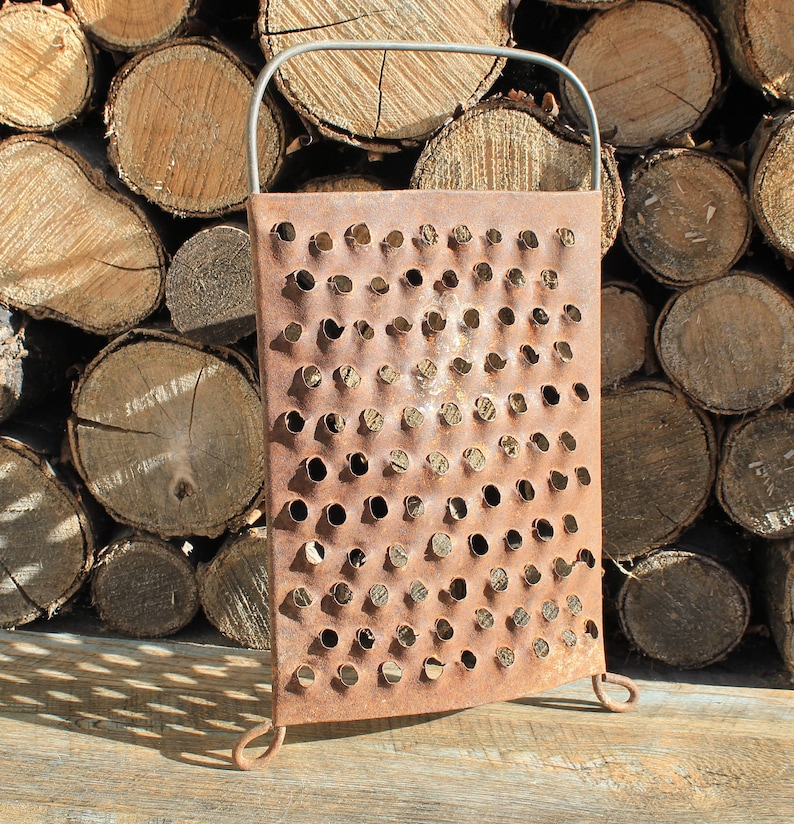 Rustic Grater Metal Hand Graters Antique Flat Graters Old | Etsy
