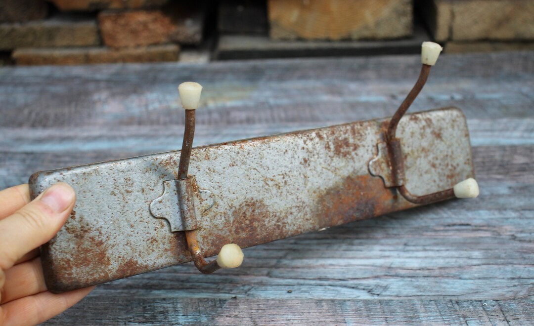 Wall Hooks Vintage, Antique Coat Rack Wall Mount, Soviet Standing Coat ...