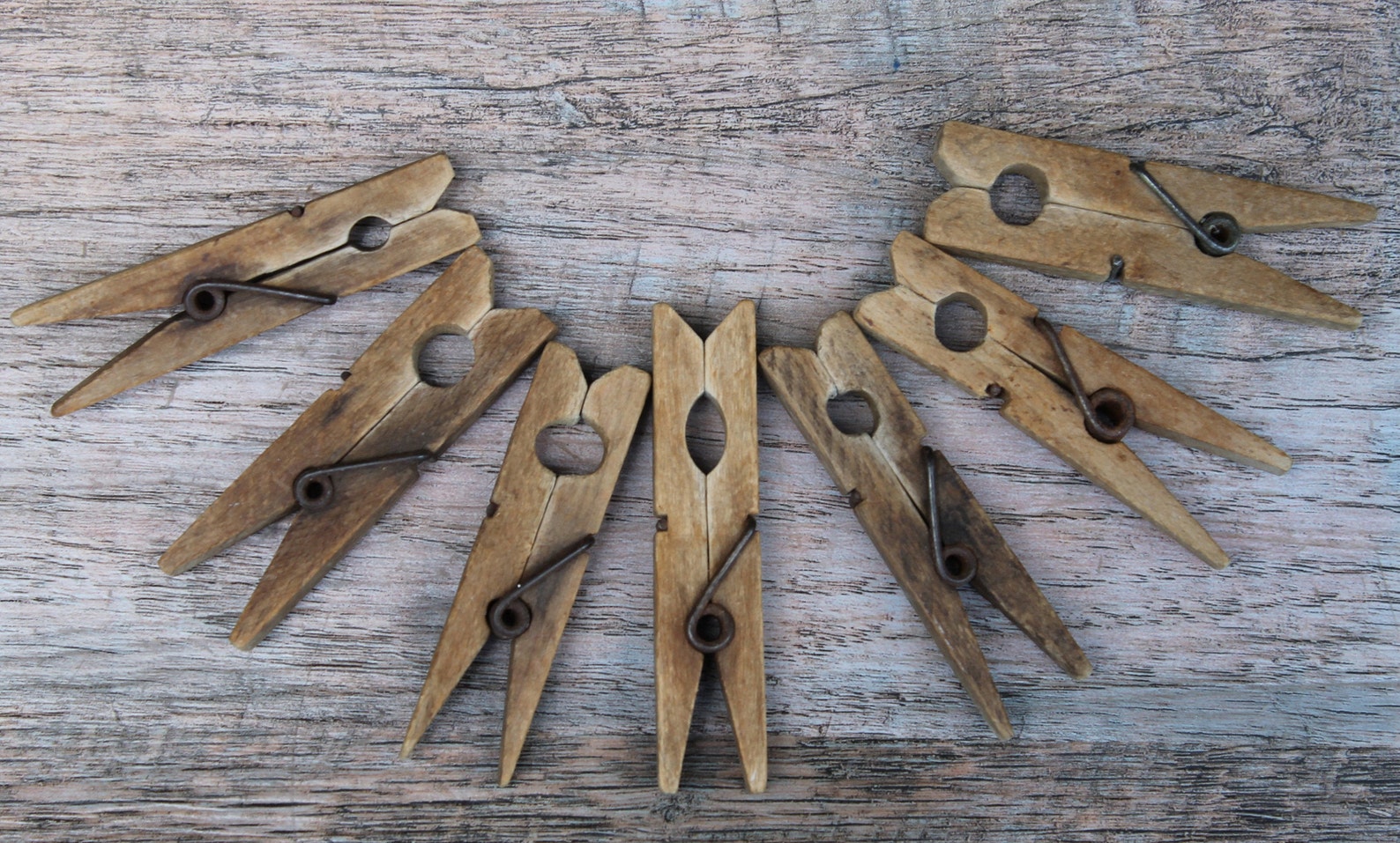 Vintage Wooden Clothes Peg Wood Clothes Pins for Decor | Etsy