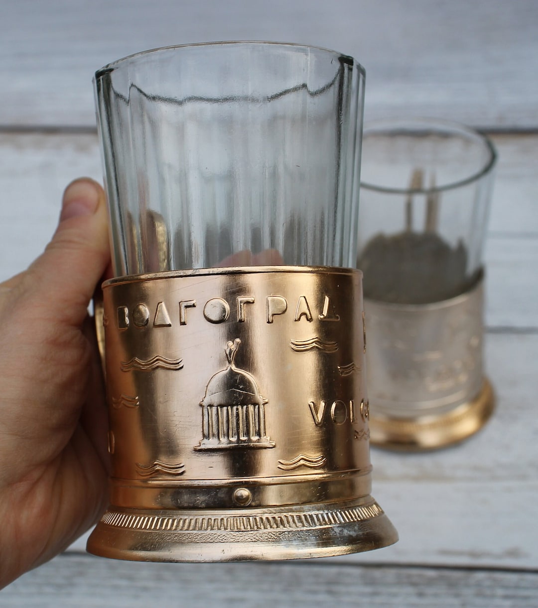 3 Set Russian Podstakannik,soviet Glass Holder Kitchen Decor,tea Glass ...