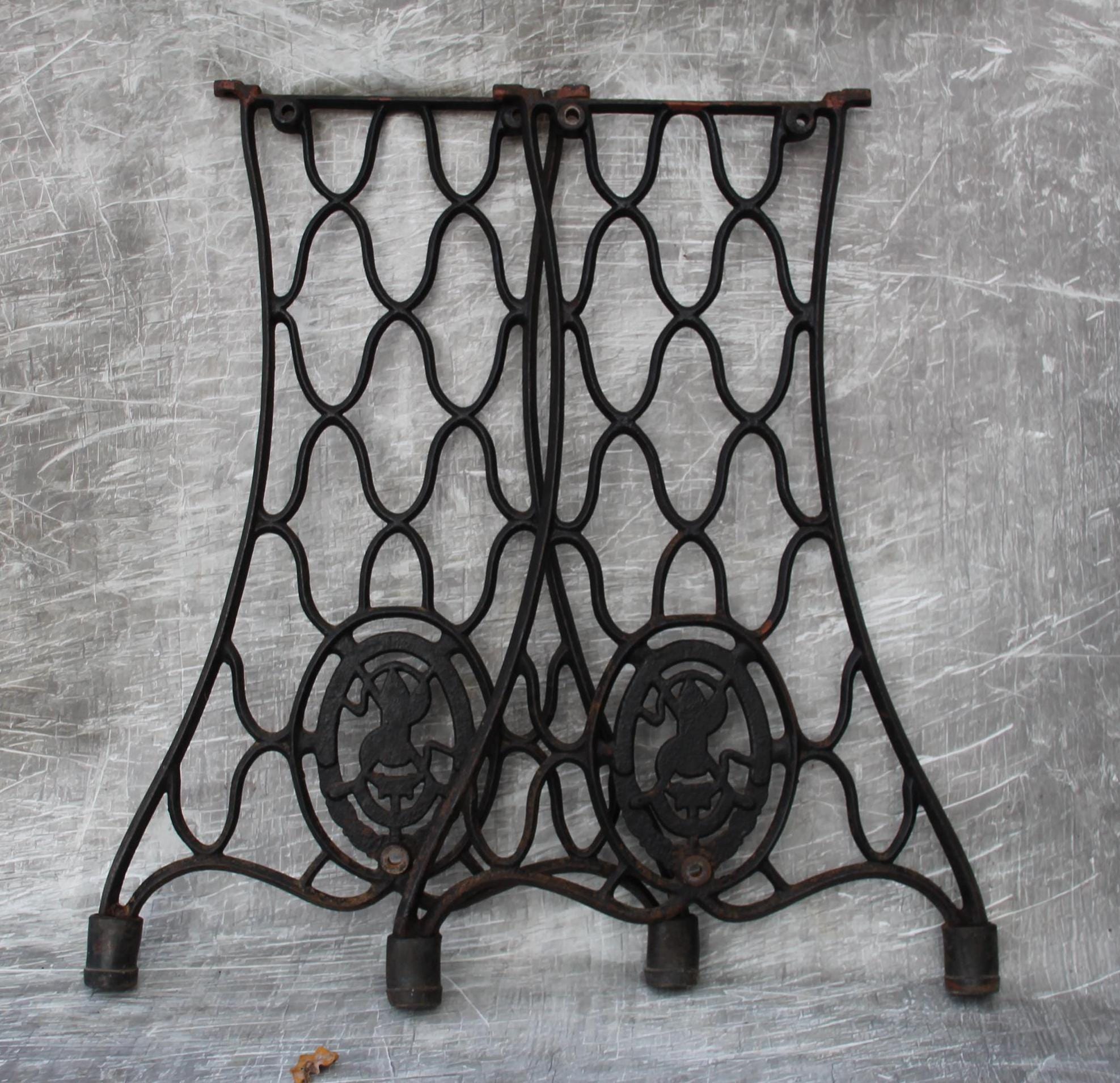 Metal Table Legs, Vintage Metal Legs, Singer Sewing Machine, Antique ...
