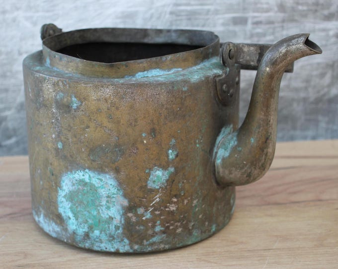 Brass Kettle,antique Teapot,vintage Kettle Copper,teapot Planter,soviet ...
