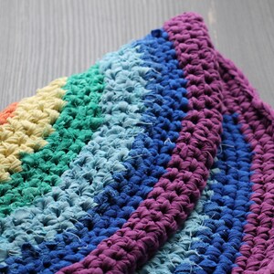 Handmade Round Chair Pads, Braided Rug, Rainbow Rug for Rustic ...