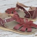 Vintage Leather Sandals, Soviet Babies Shoes, Kids Brown Sandals, Size ...