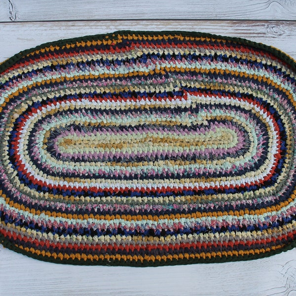Oval Rag Rug - Etsy