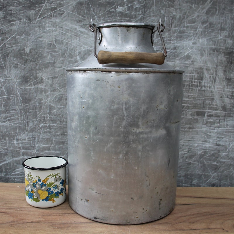 Large Metal Milk Jug - Etsy