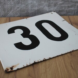 Vintage House Numbers 30,black House Number Plaque,house Number Sign ...