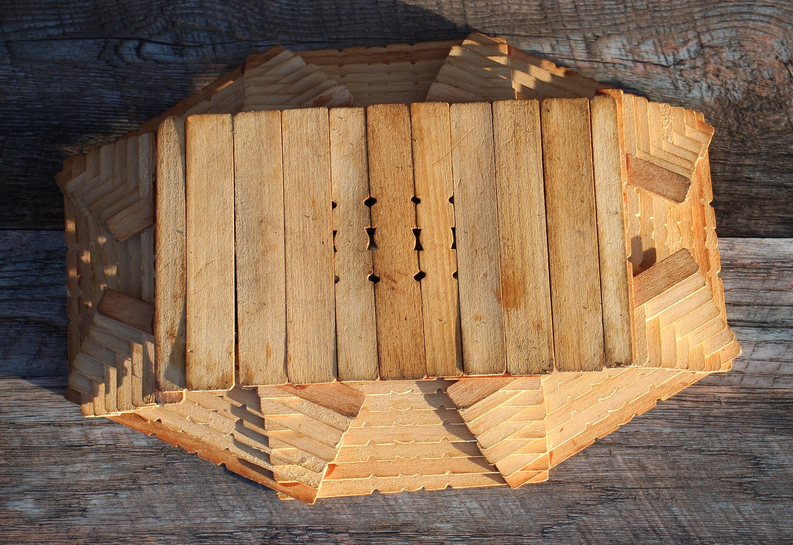 Vintage bread basket wooden bread box retro bread basket for | Etsy