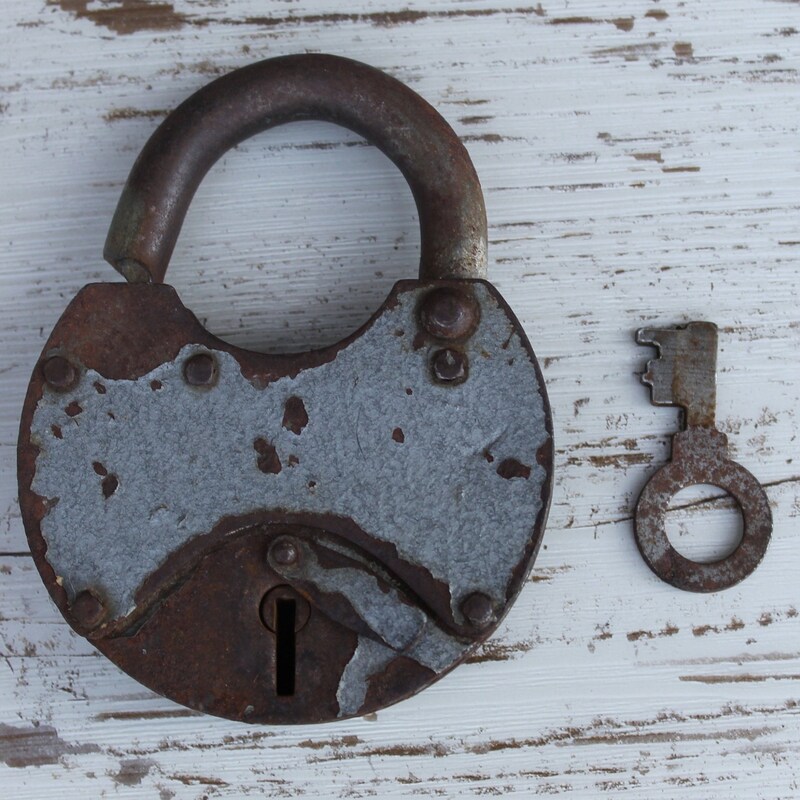 Antique Padlock - Etsy