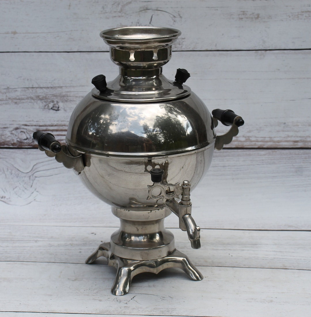 Russian Samovar, Vintage Silver Samovar for Gift, Samovar Traditional ...
