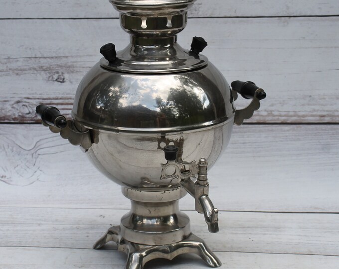Russian Samovar, Vintage Silver Samovar for Gift, Samovar Traditional ...
