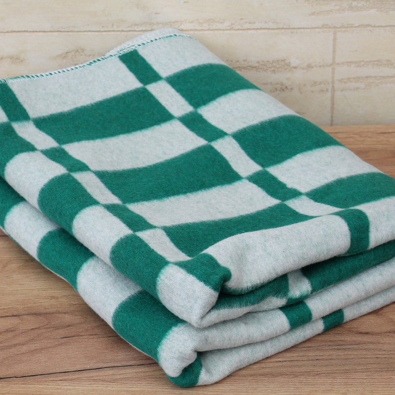 Wool Plaid Blanket - Etsy