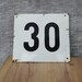 Vintage Metal House Number 30, USSR Made Sign - Etsy