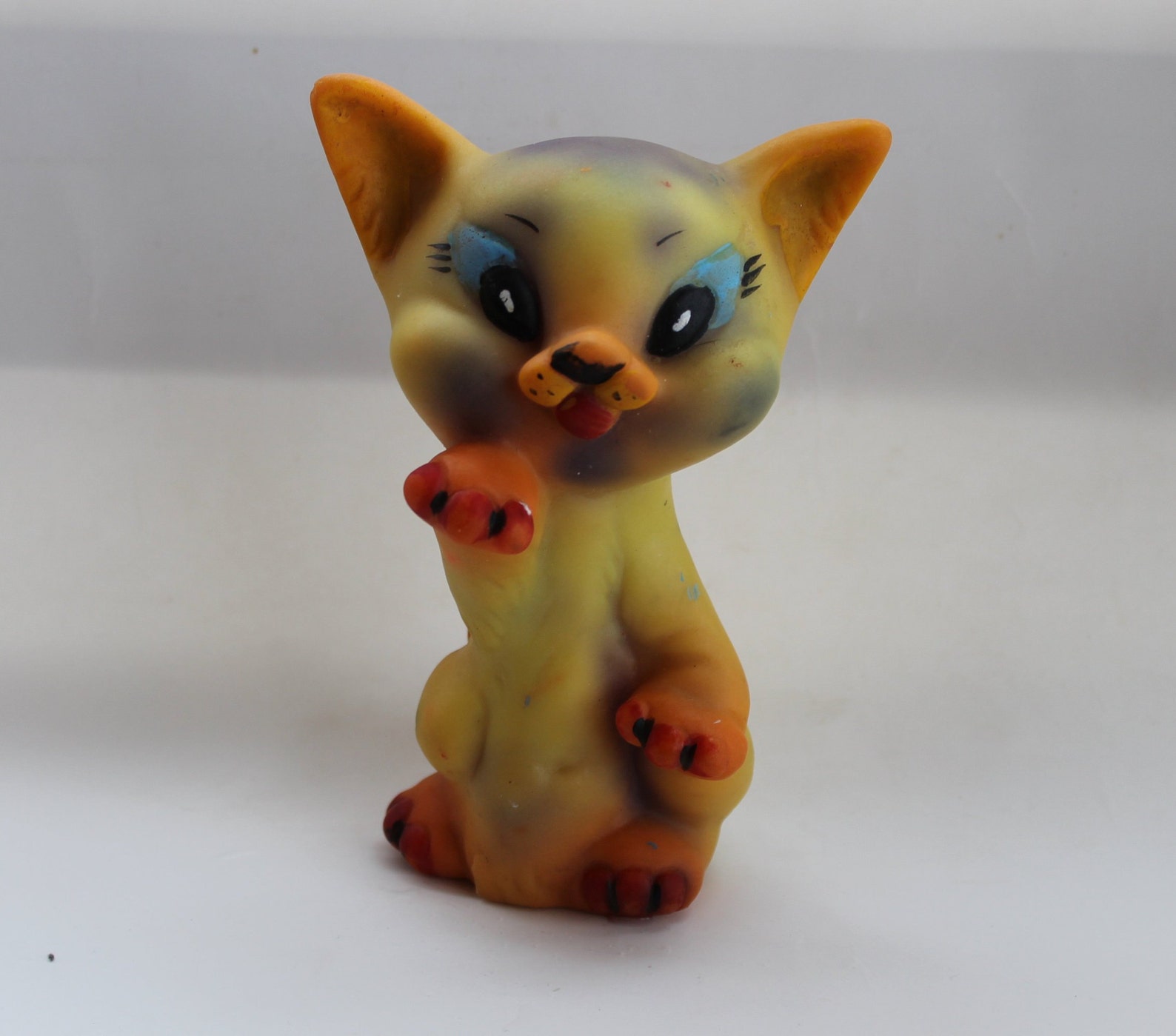 Vintage Cat Toy Rubber Bathing Toy Cat Lover Gift Cat Toy - Etsy