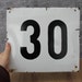 Vintage Metal House Number 30, USSR Made Sign - Etsy
