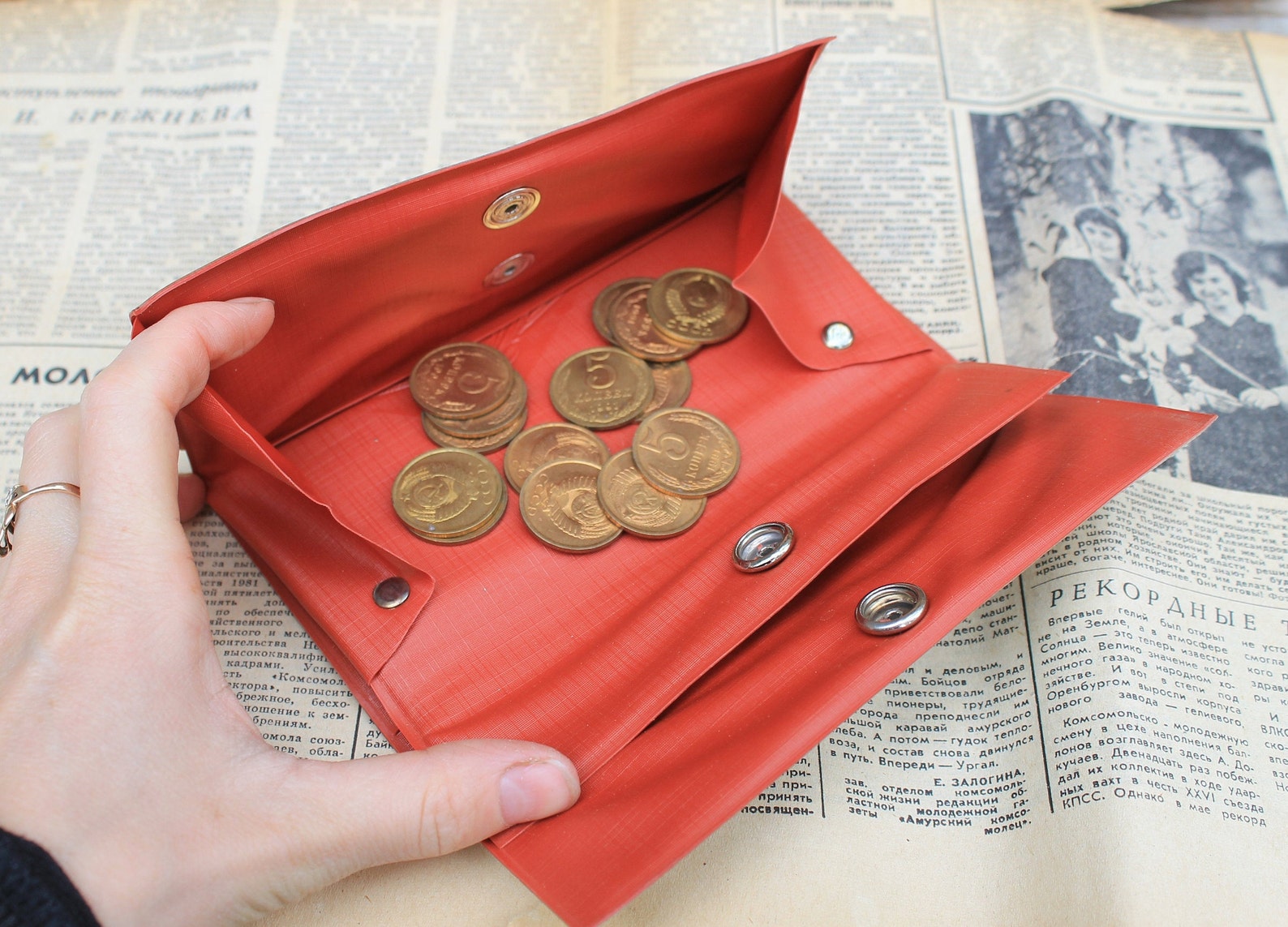 Wallet Women Vintage Clutch Soviet for Grandma Gift Slim | Etsy