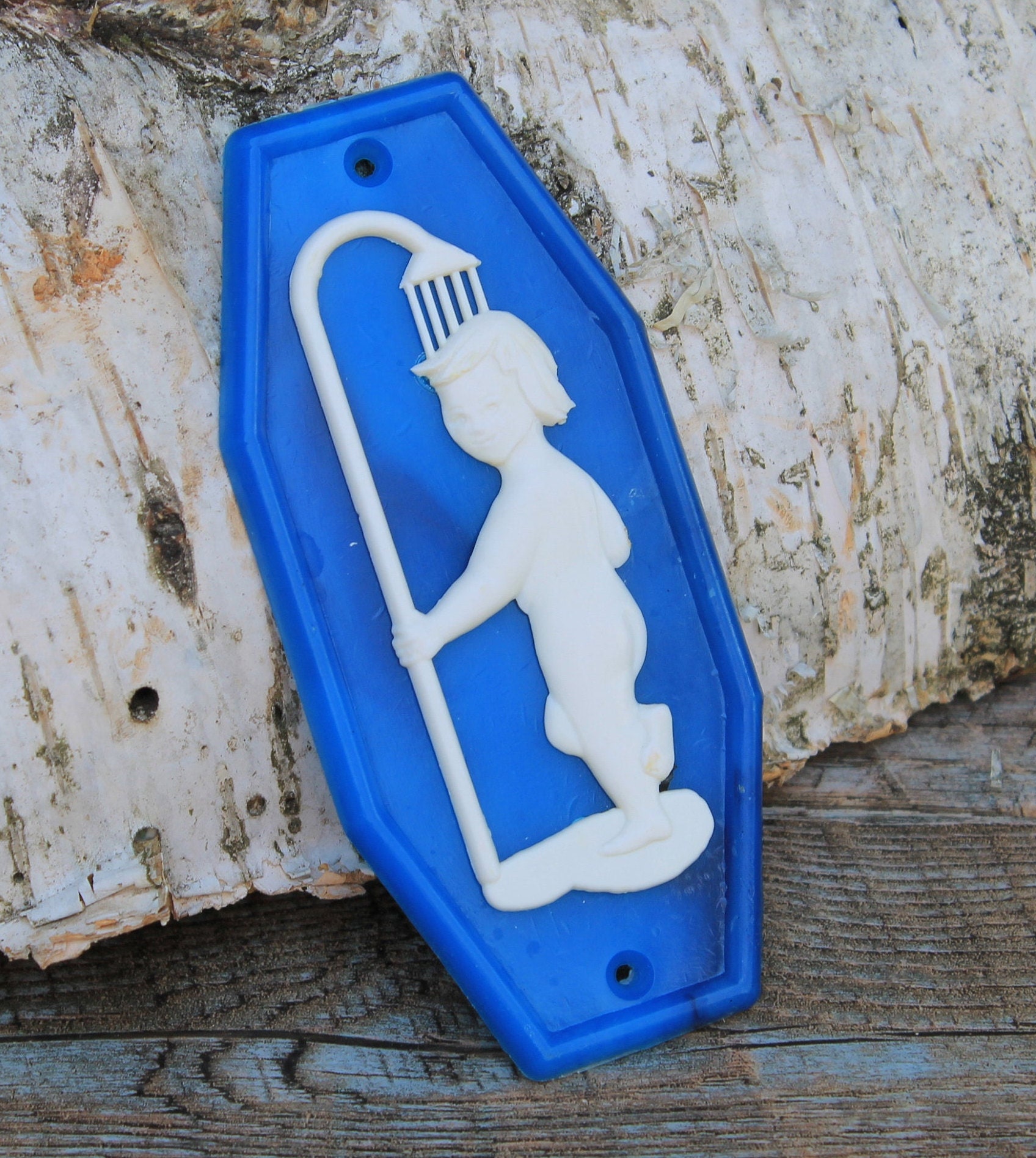 Vintage Restroom Sign Soviet Bathroom Door Sign Blue Plate | Etsy