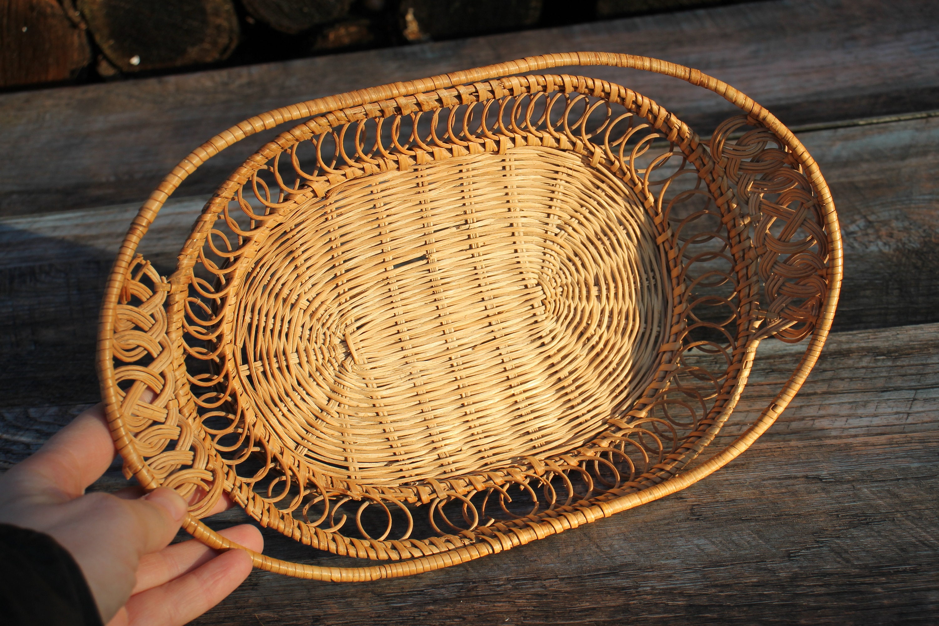 Vintage Bread Basket Wooden Bread Box Retro Bread Basket for | Etsy