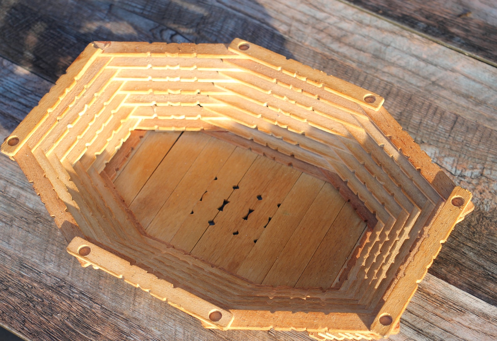 Vintage bread basket wooden bread box retro bread basket for | Etsy