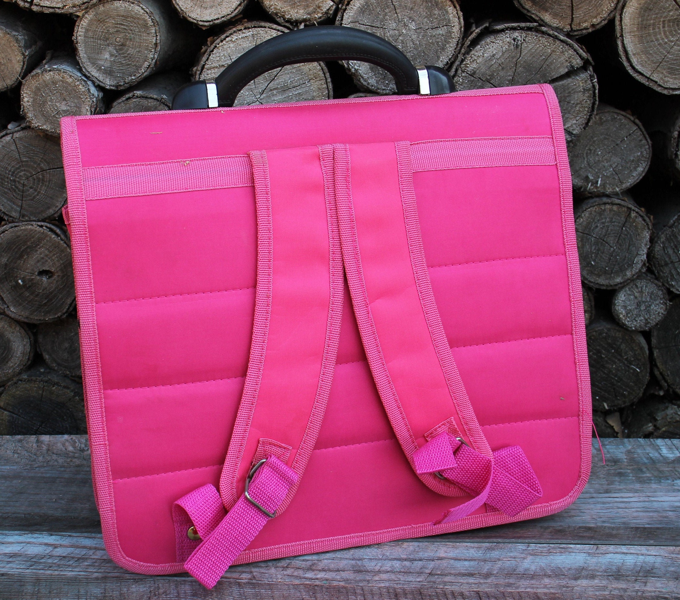 New School backpack vintage children pink soviet backpack | Etsy