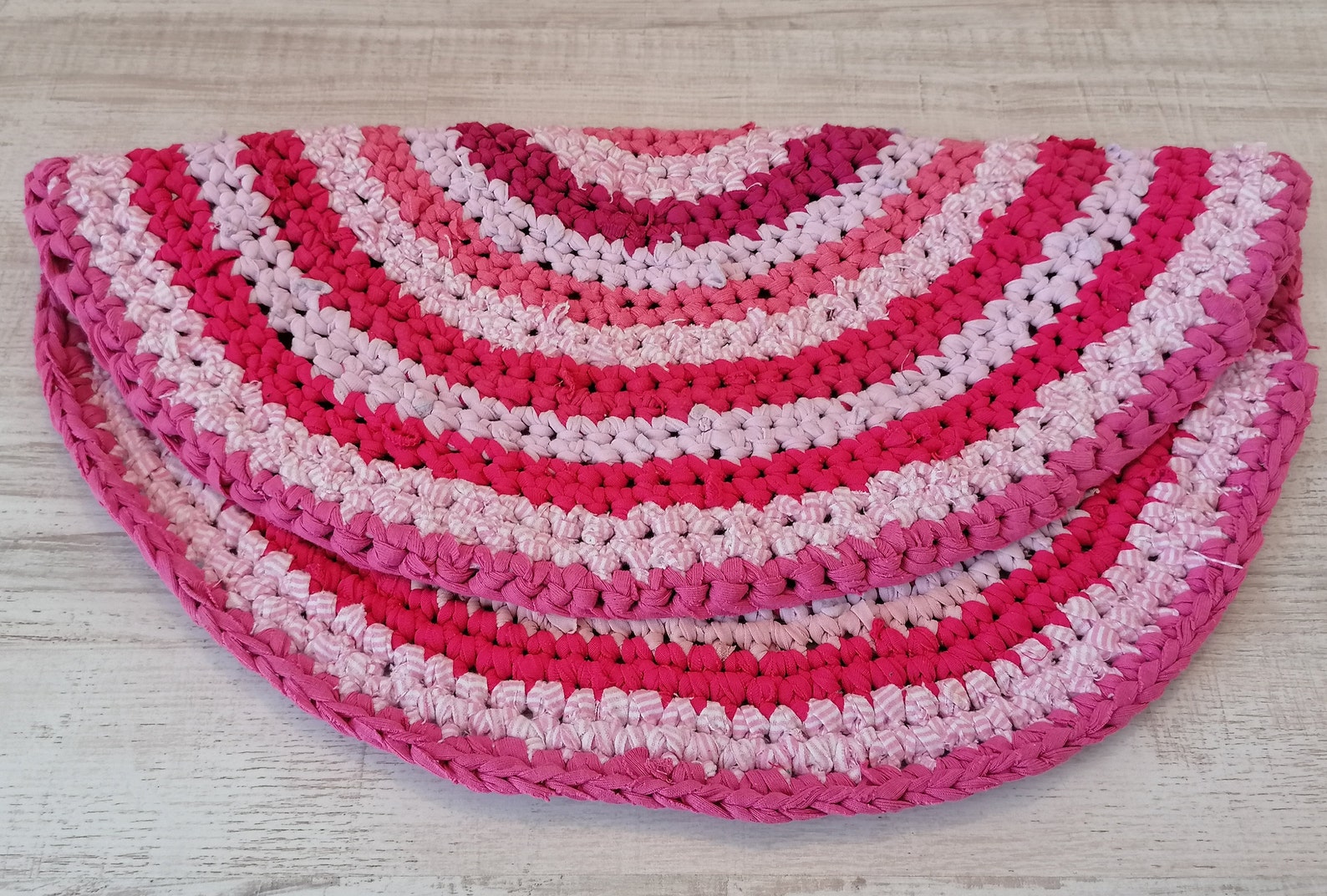 Chair Pads With Ties Braided Pink Chair Pad Round Chair Pads - Etsy