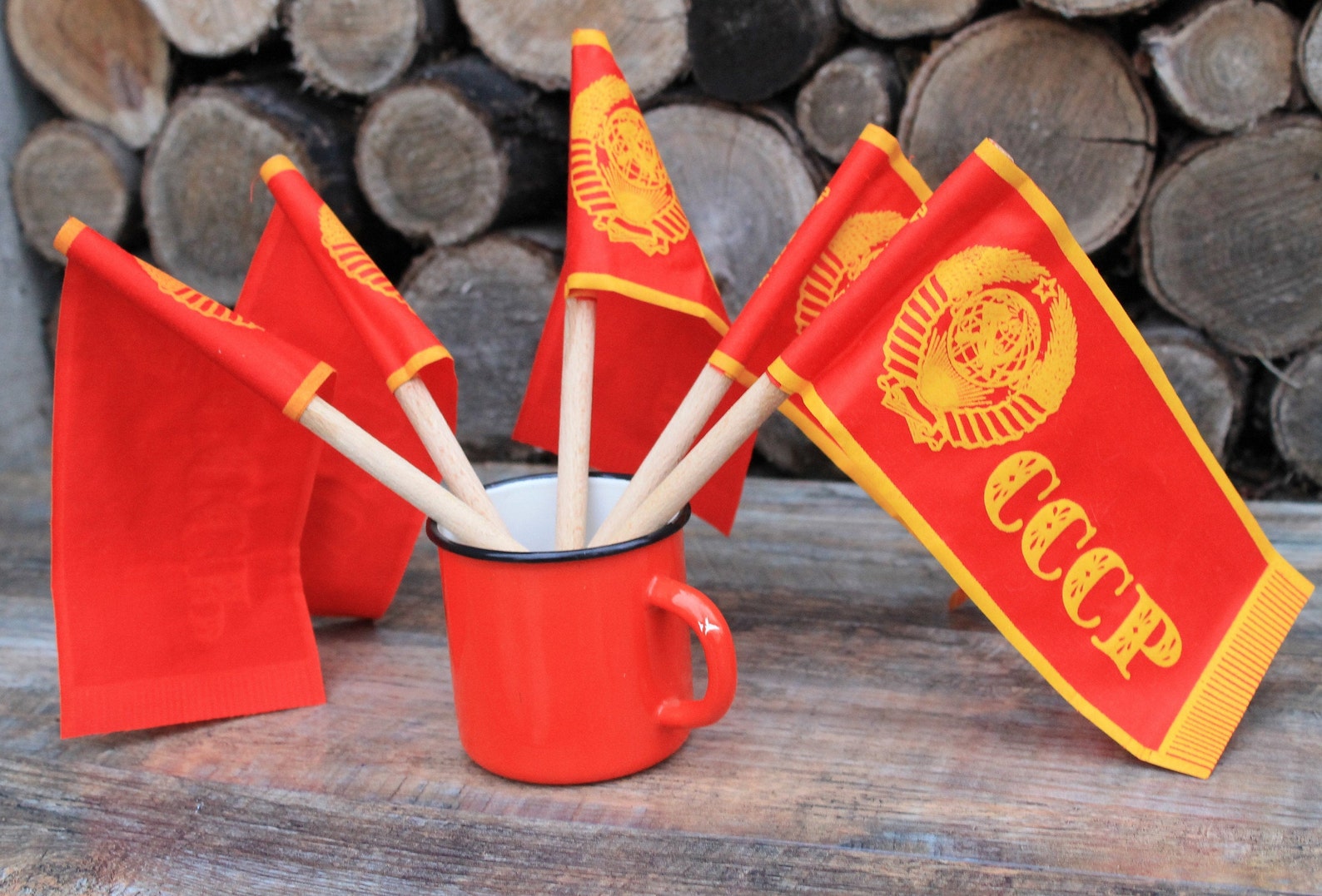 Vintage Soviet Small Flag, USSR Red Banner, 1970s Collectible - Etsy