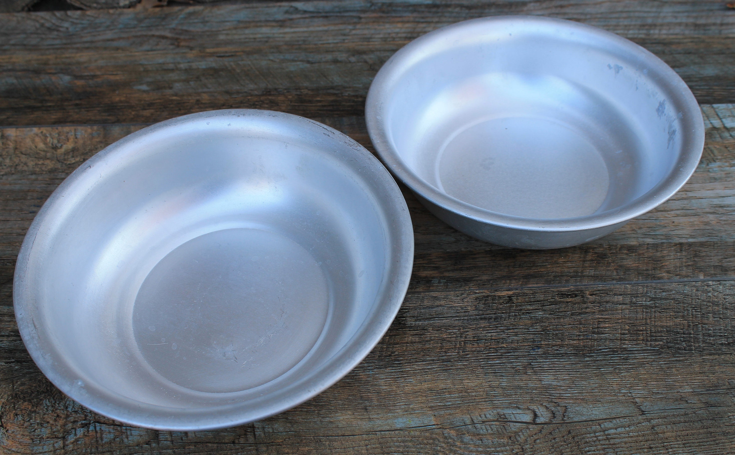 Set 2 NEW Aluminum Basin Vintage Aluminum Bowls Antique - Etsy Canada
