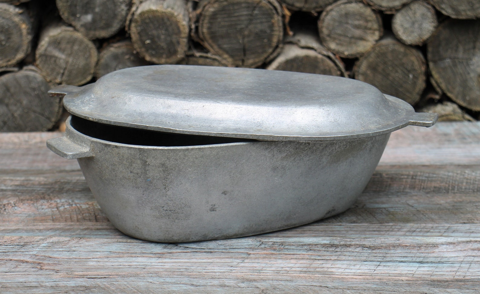 Cast Iron Roaster Vintage Cast Iron Cookware Antique Metal - Etsy