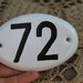 House Numbers 72 Vintage House Number Plaque 72 Soviet - Etsy