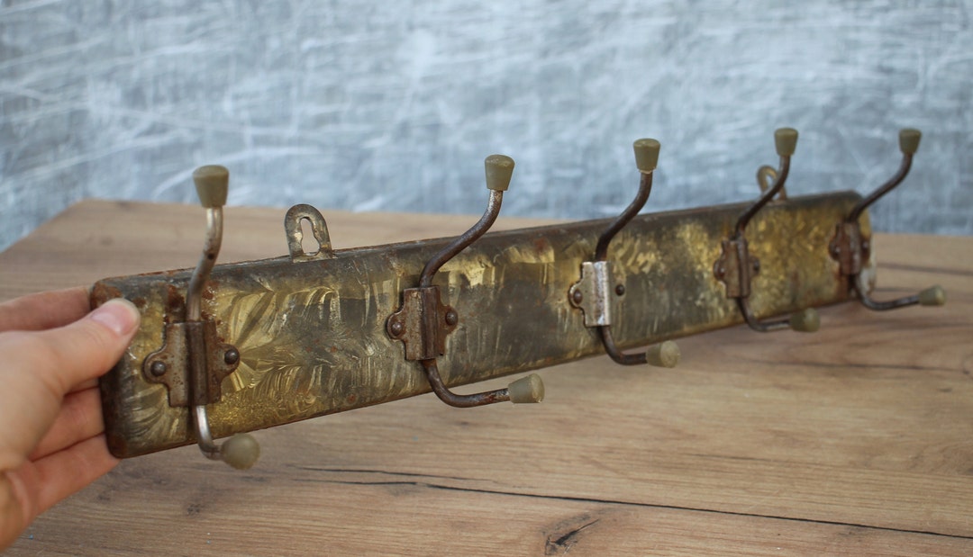 Vintage Wall Hooks, Antique Coat Rack Wall Mount, Soviet Standing Coat ...