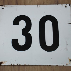 Vintage Metal House Number 30, USSR Made Sign - Etsy