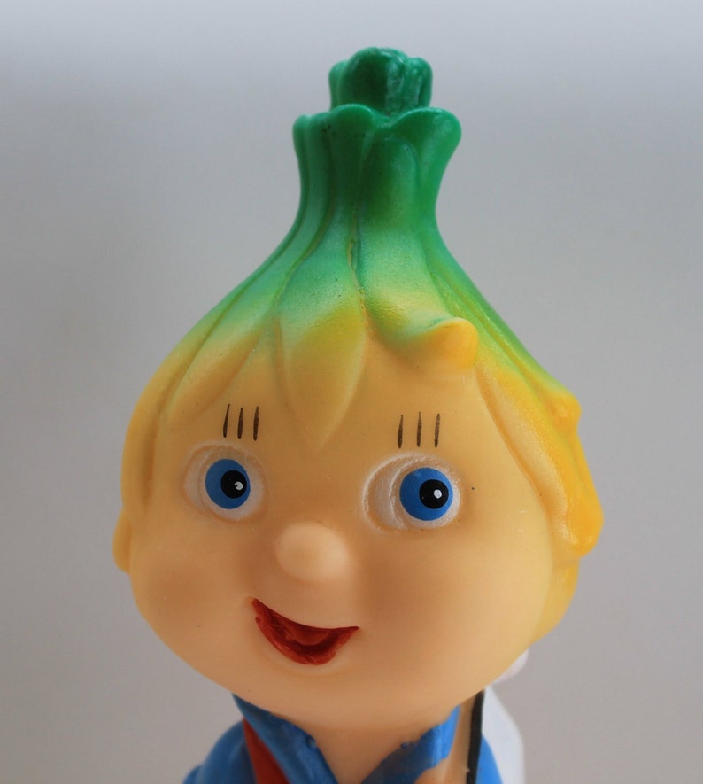 Rubber Toy Chipollino Toy for Baby Shower Gift Vintage Toys - Etsy