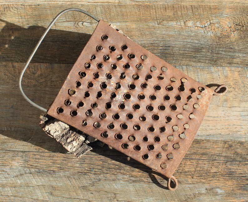 Rustic Grater Metal Hand Graters Antique Flat Graters Old | Etsy