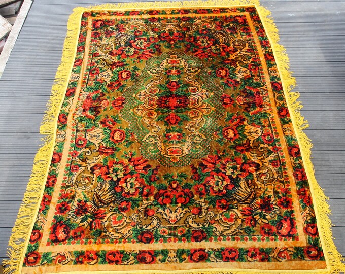 New Velvet Bedspread,vintage Bedspread,plush Carpet,soviet Velvet ...