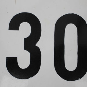 Vintage Metal House Number 30, USSR Made Sign - Etsy